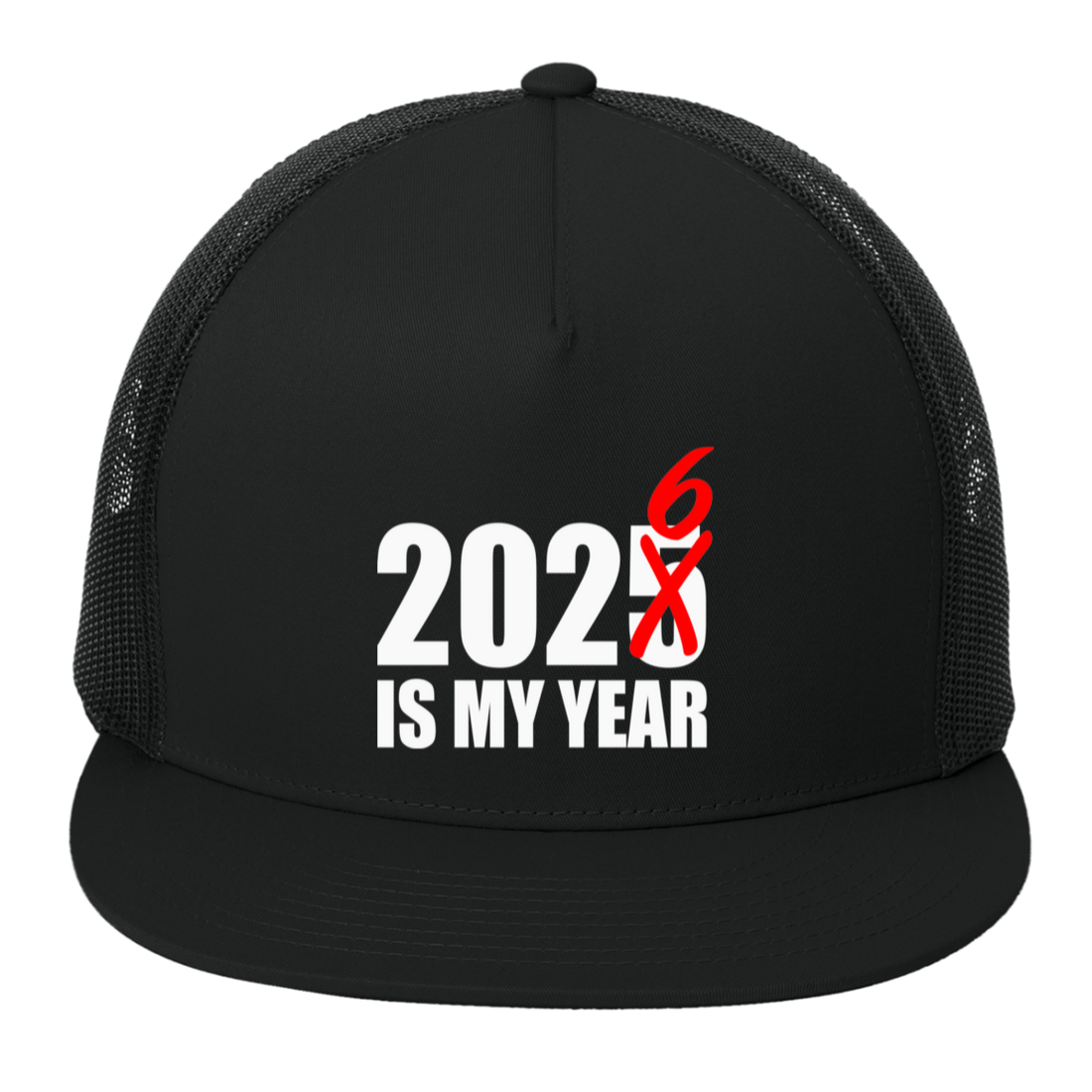 2026 Is My Year 5-Panel Classic Trucker Mesh Back Cap – MemeTownTees