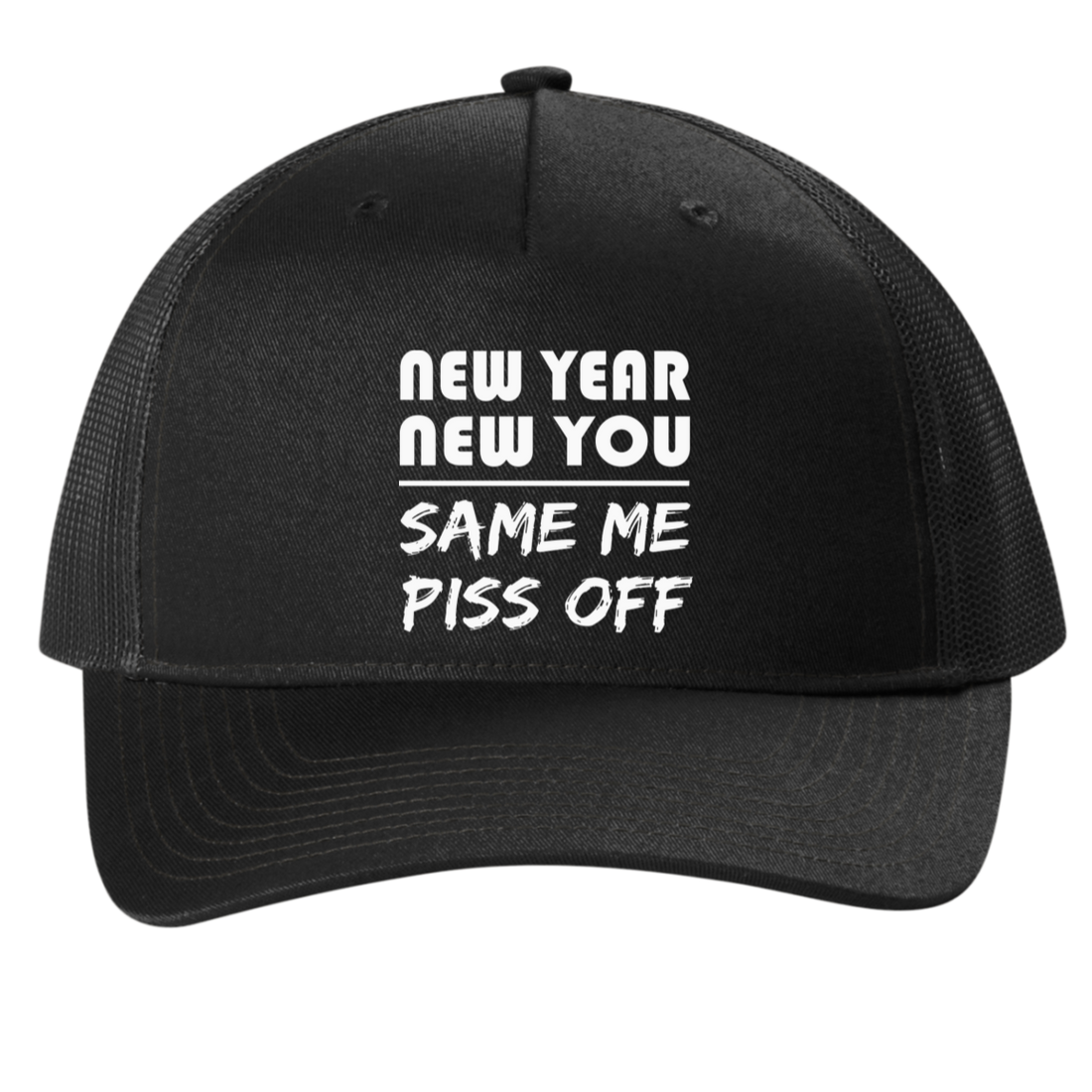 New Year Same Me Snapback 5-Panel Trucker Cap – MemeTownTees